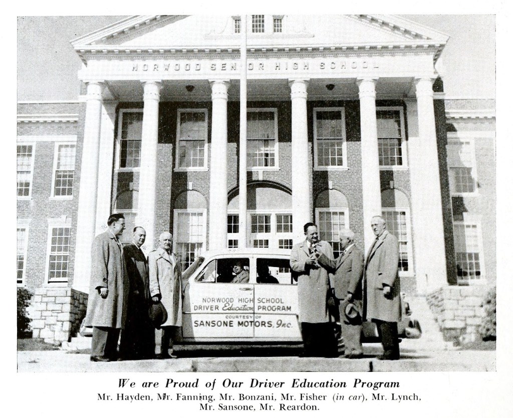 1954 Driver Education Program – Sansone Motors – Norwood Historical Society