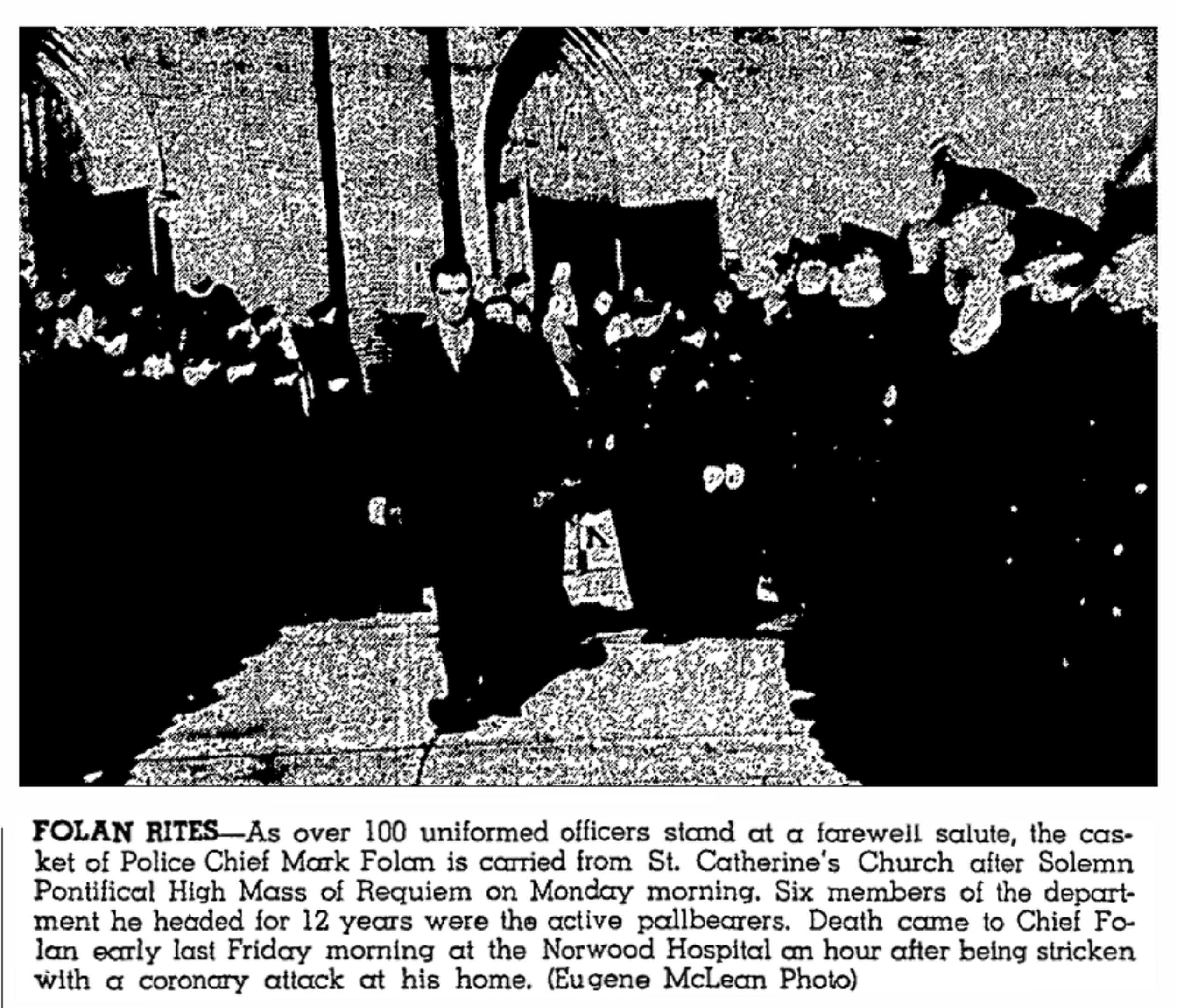 This Day in Norwood History-January 17, 1963-Funeral Rites For Police ...