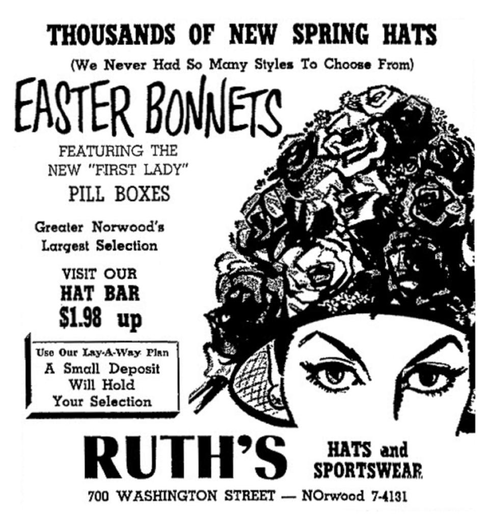 Easter Ads From 1961-This Day in Norwood History-March 31, 1961 – Norwood Historical Society